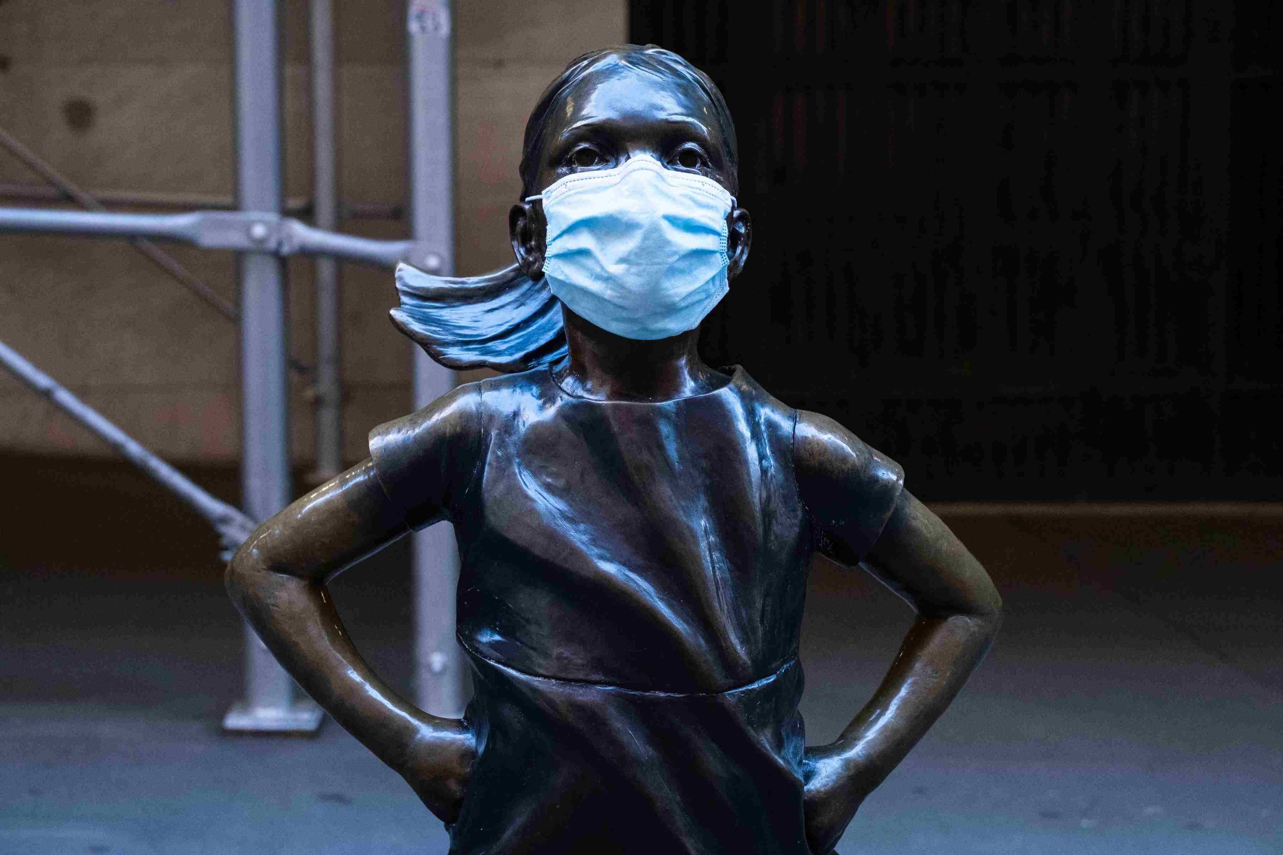 Famous Statues Around The World Wearing Face Masks