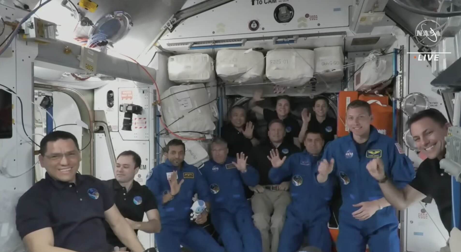 NASA's SpaceX Crew-6 Team With UAE Astronaut Enters ISS